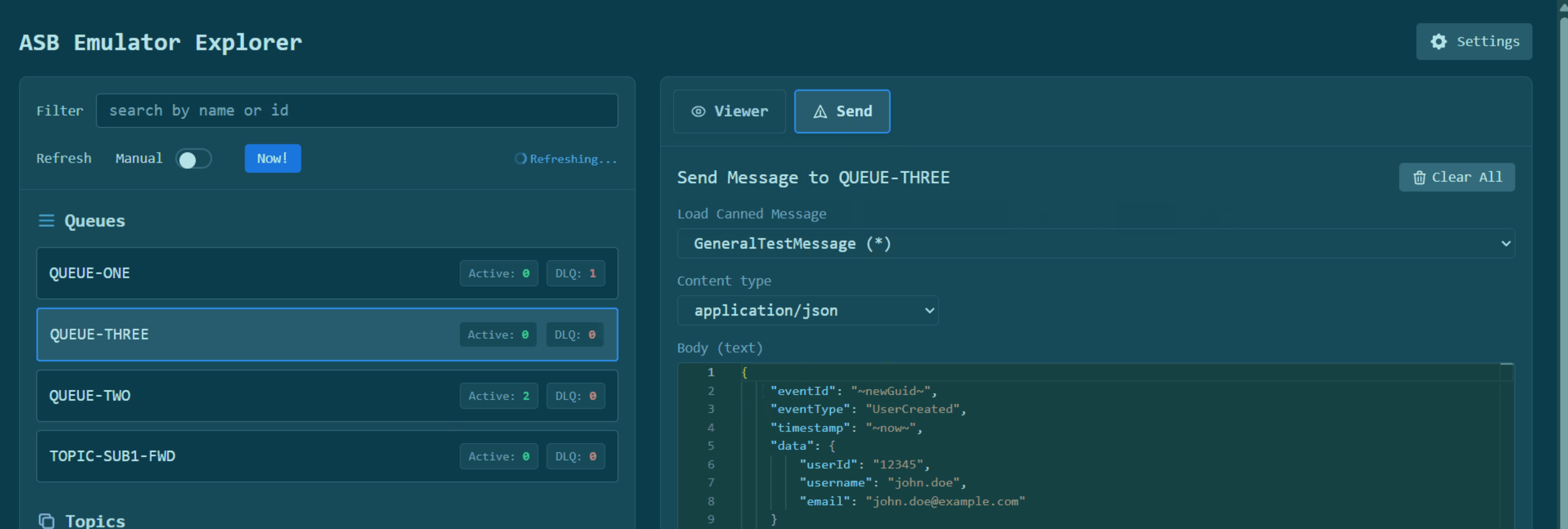 Introducing the Azure Service Bus Emulator UI | a fork in the code